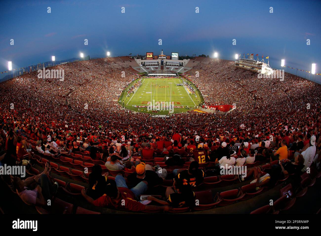 October 4, 2014: General view from an elevated level during the NCAA ...