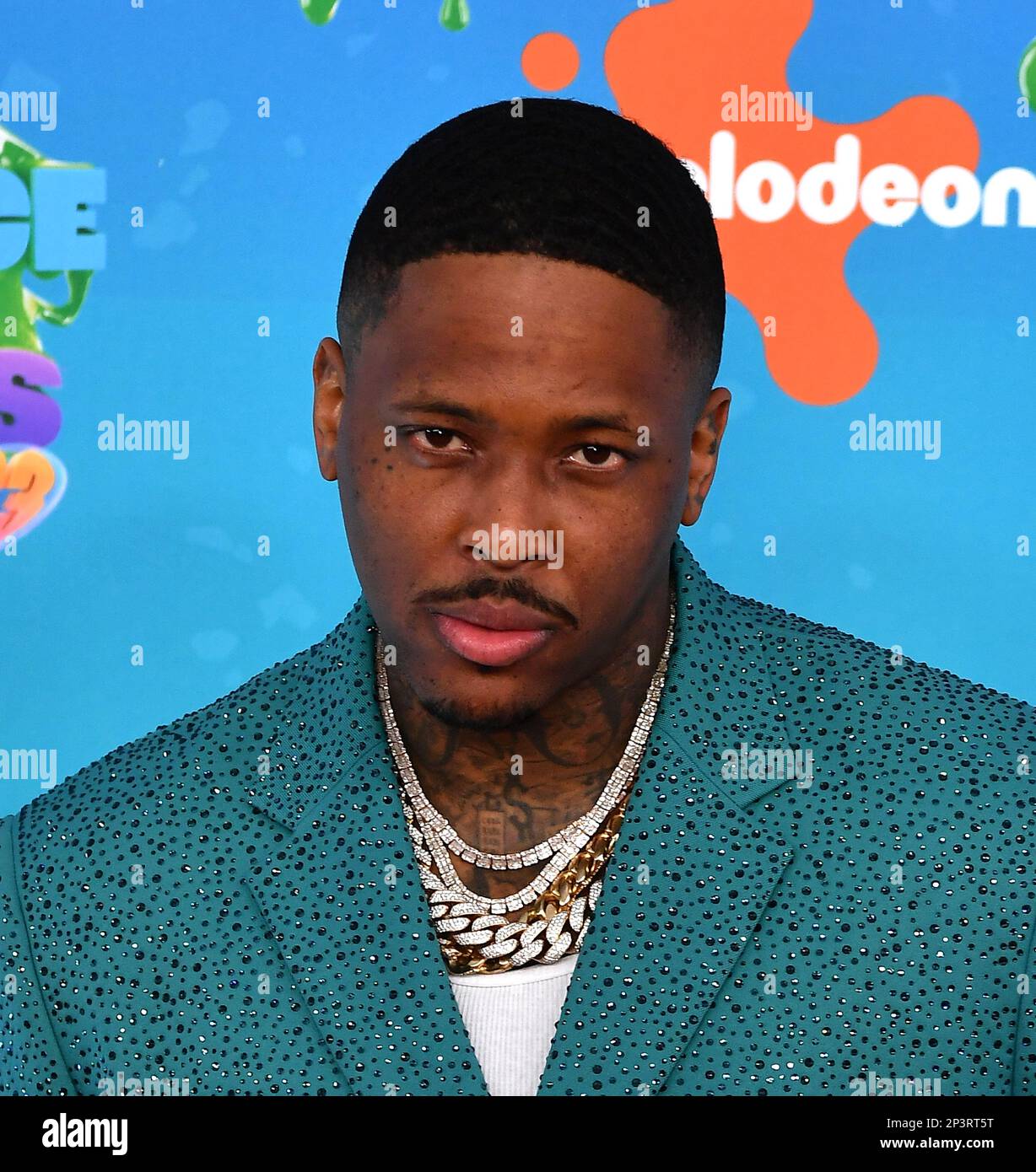 YG attends the 2023 Nickelodeon Kids' Choice Awards at Microsoft ...