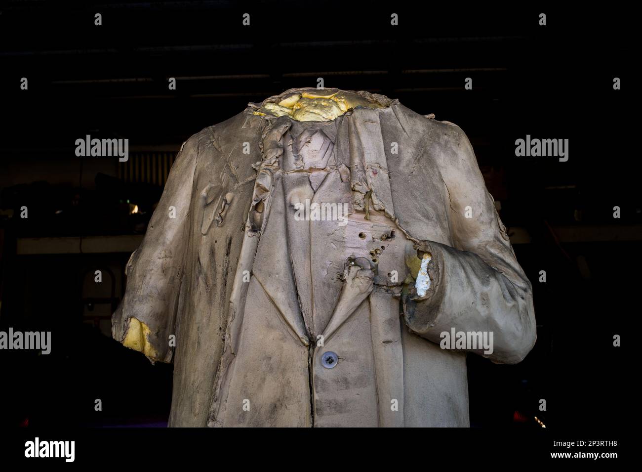 In a Nov. 21, 2014 photo, the remains of a statue of William "Billy ...