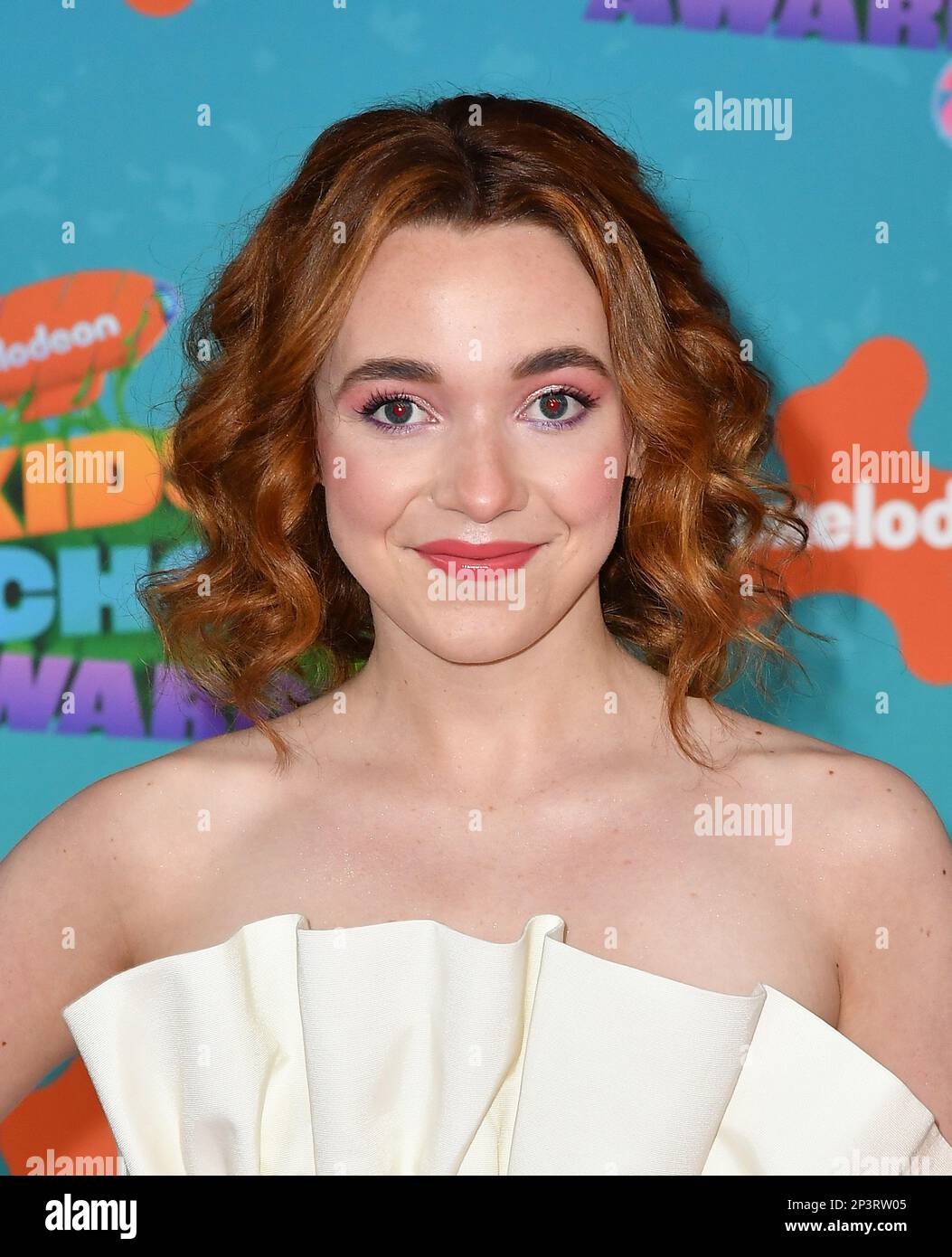 Lilah Fitzgerald attends the 2023 Nickelodeon Kids' Choice Awards at ...