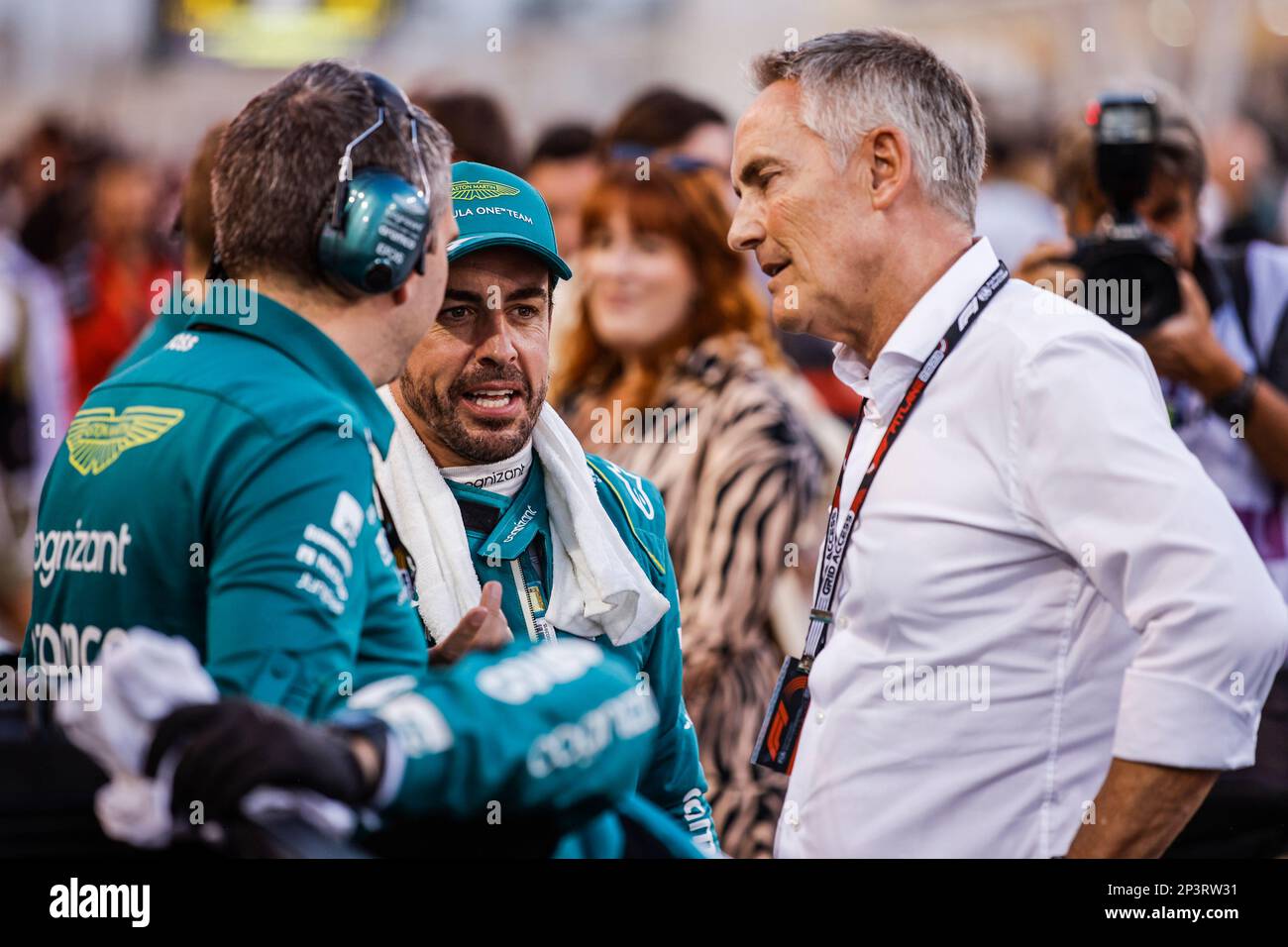 ALONSO Fernando (spa), Aston Martin F1 Team AMR23, portrait WHITMARSH ...