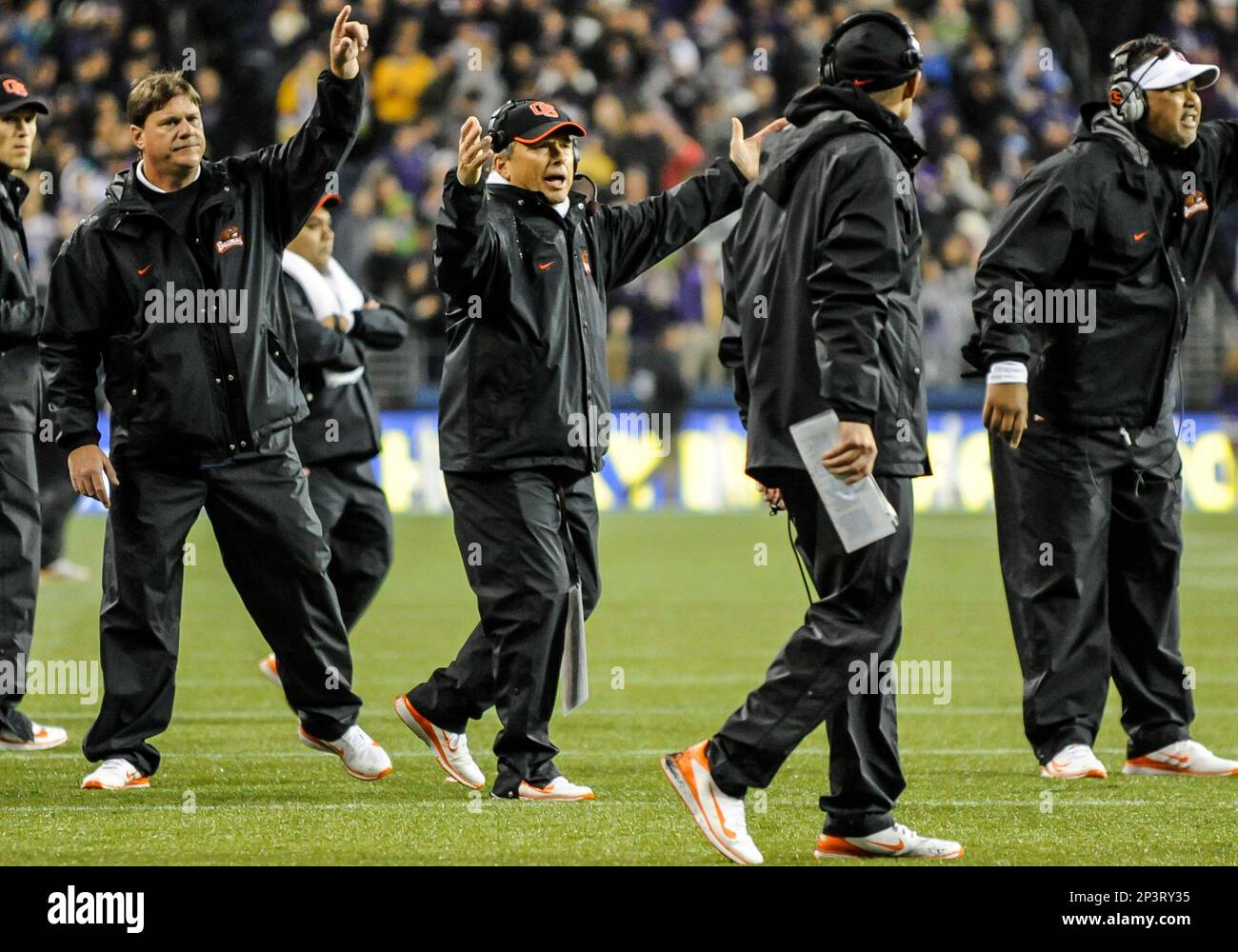 October 27, 2012: CenturyLink Field, Seattle, WA: Oregon State Beavers ...