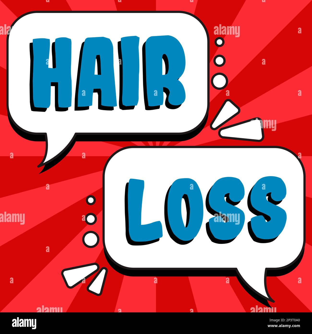 Text sign showing Hair Loss. Word for Loss of human hair from the head ...