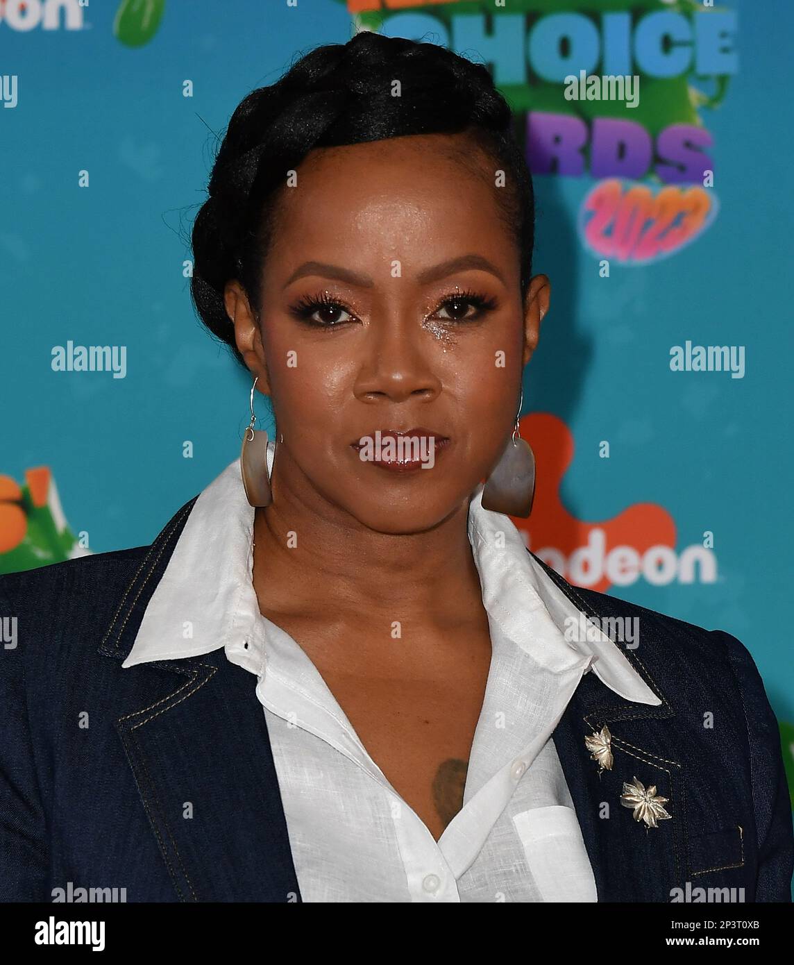 Marci T House attends the 2023 Nickelodeon Kids' Choice Awards at ...