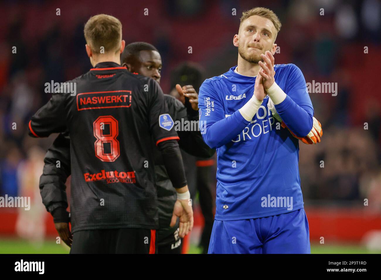 AMSTERDAM, NETHERLANDS - MARCH 5: goalkeeper Jasper Cillessen of NEC ...