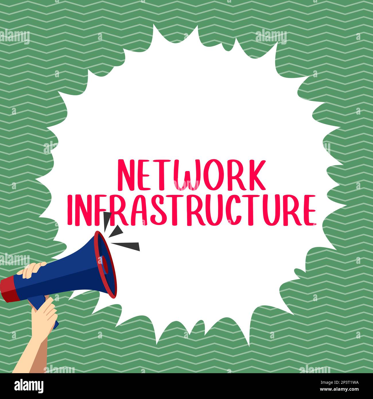 Sign displaying Network Infrastructure. Business showcase Hardware and ...