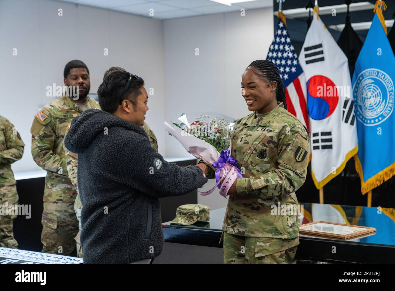 On January 12, the 41st Signal Battalion hosted a promotion ceremony ...