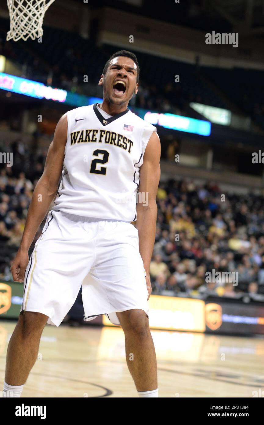 November 26, 2014: Wake Forest Demon Deacons forward Devin Thomas #2 ...