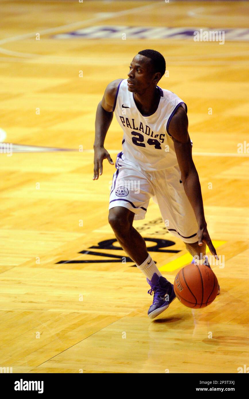2014 November 22 | Saturday: Larry Wideman (24) Guard Furman University ...