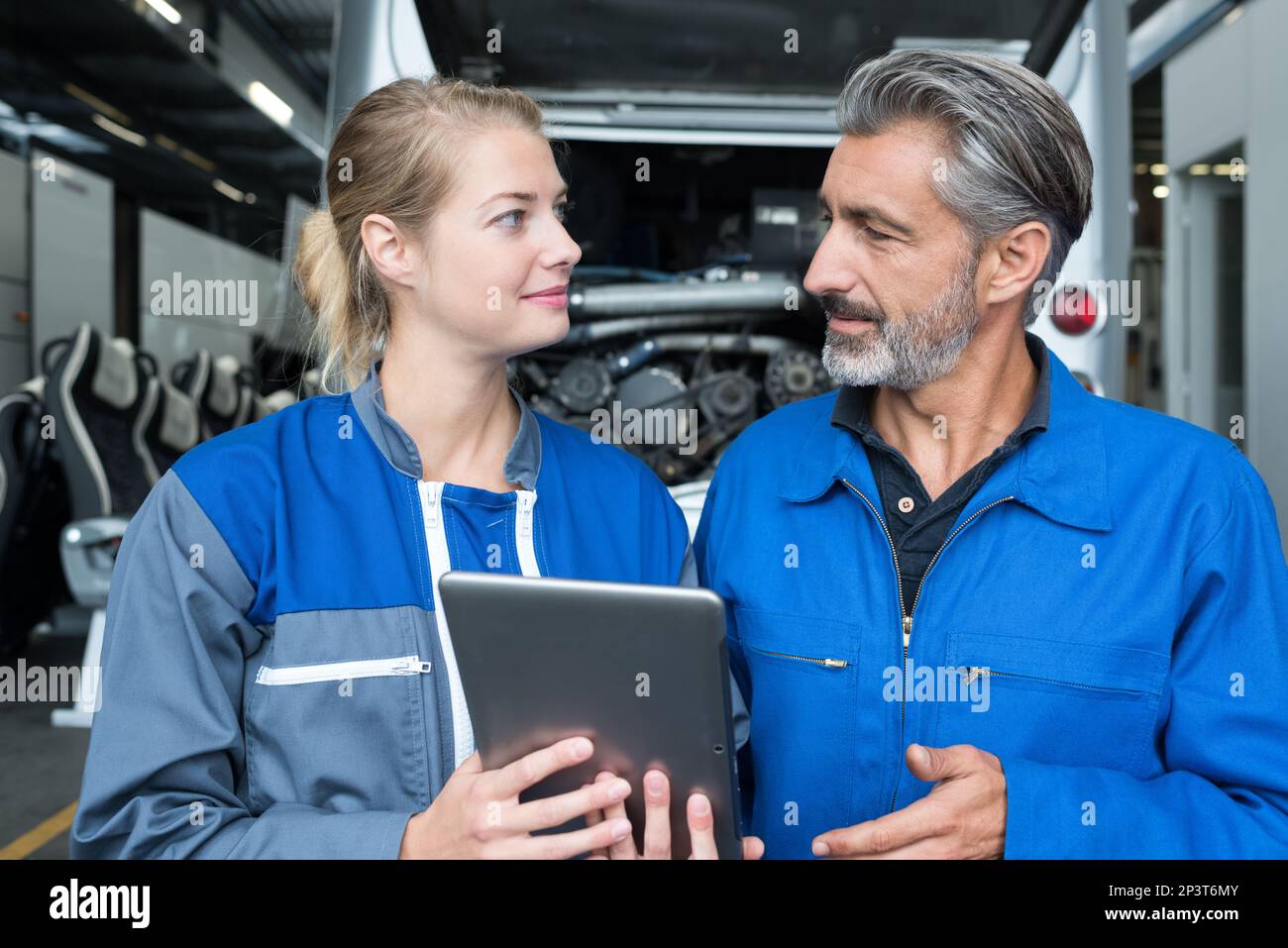 Bus mechanic hi-res stock photography and images - Alamy