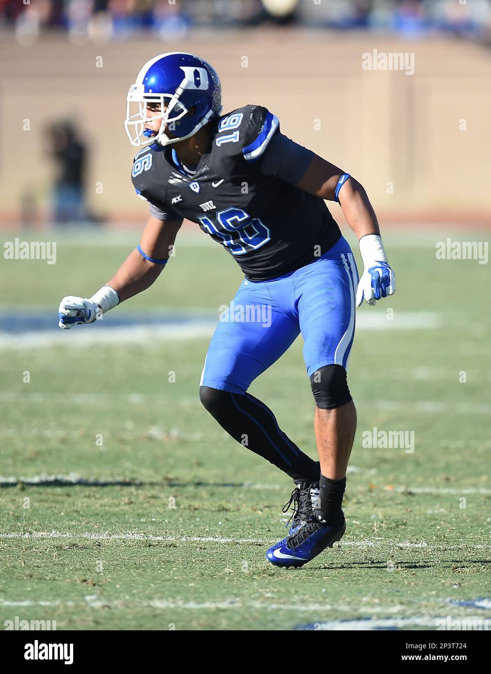 Duke Blue Devils Jeremy Cash (16) during a game against the Virginia ...