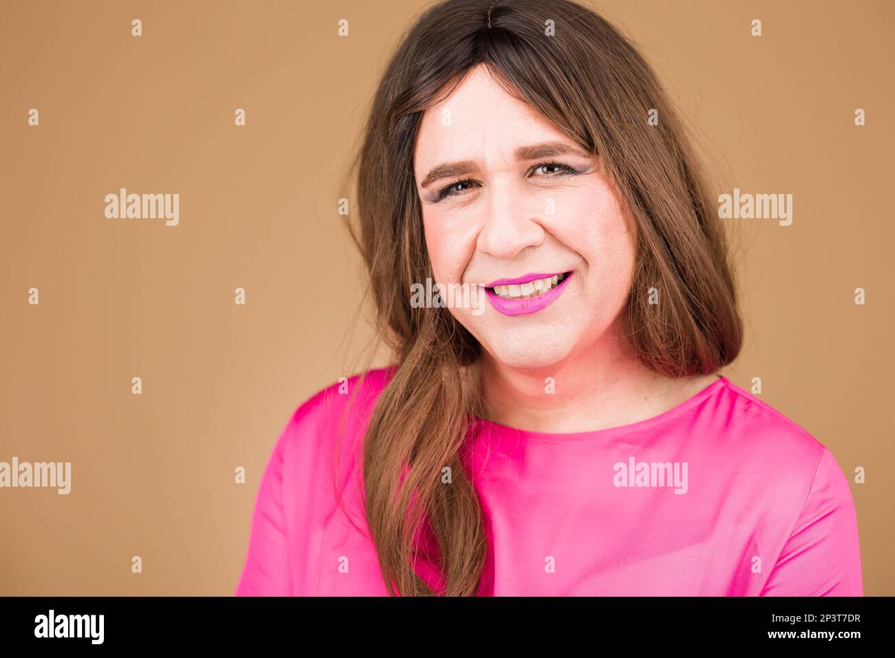 transgender hispanic mature female headshot portrait. lgbt equality for ...