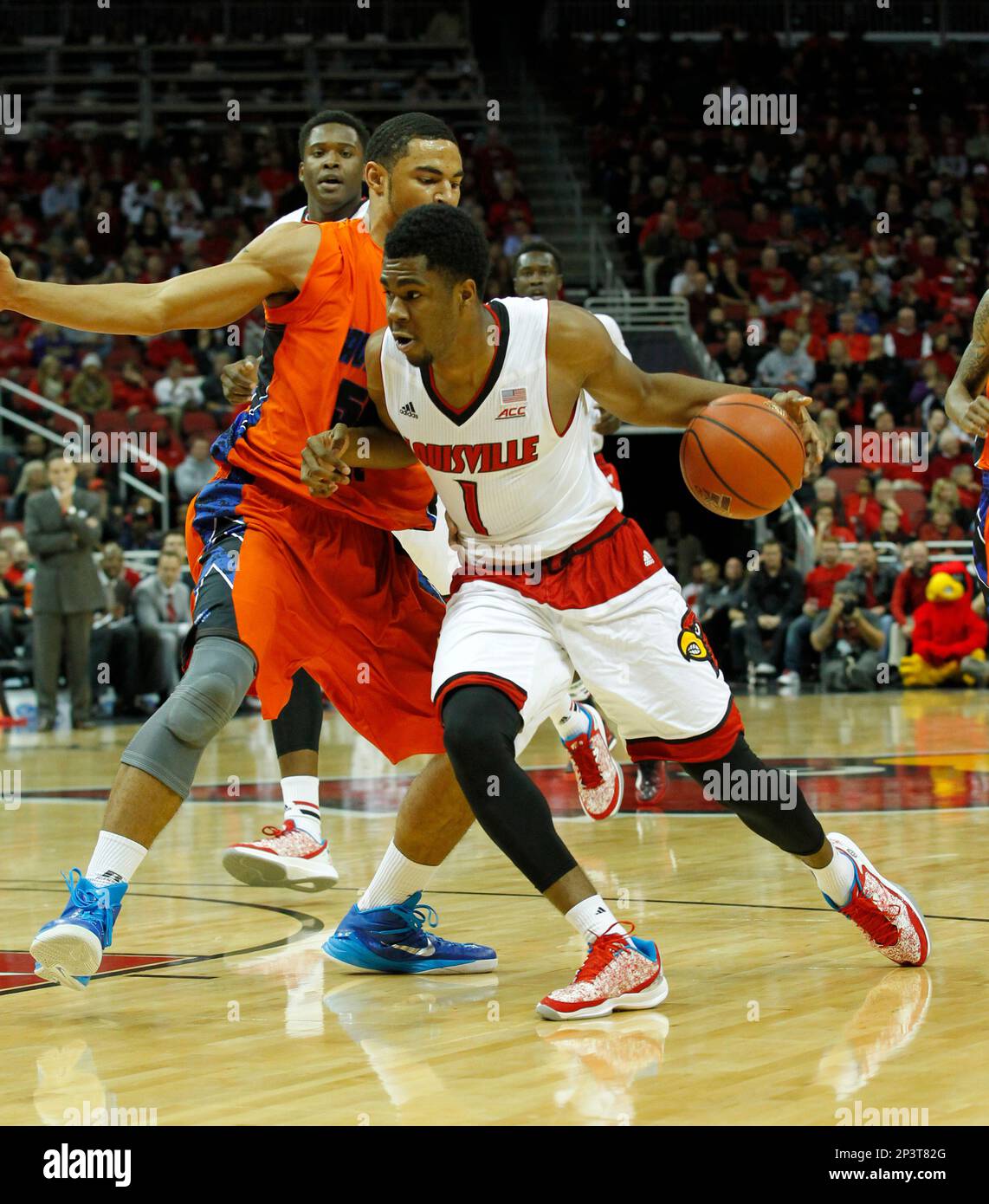 24NOVEMBER2014: University of Louisville's Anton Gill (1) against ...