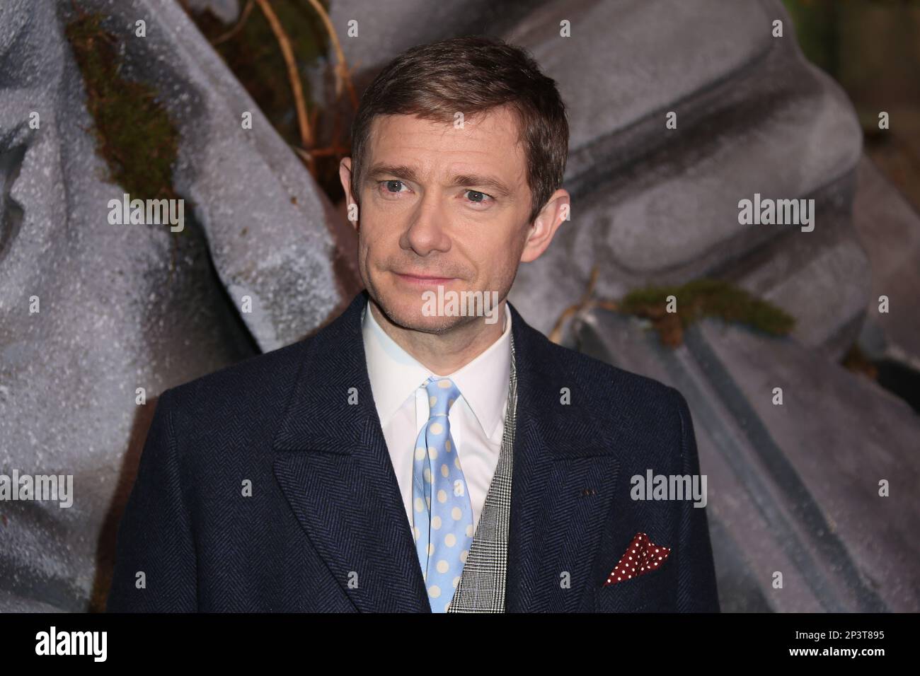 Actor Martin Freeman poses for photographers upon arrival at the World ...