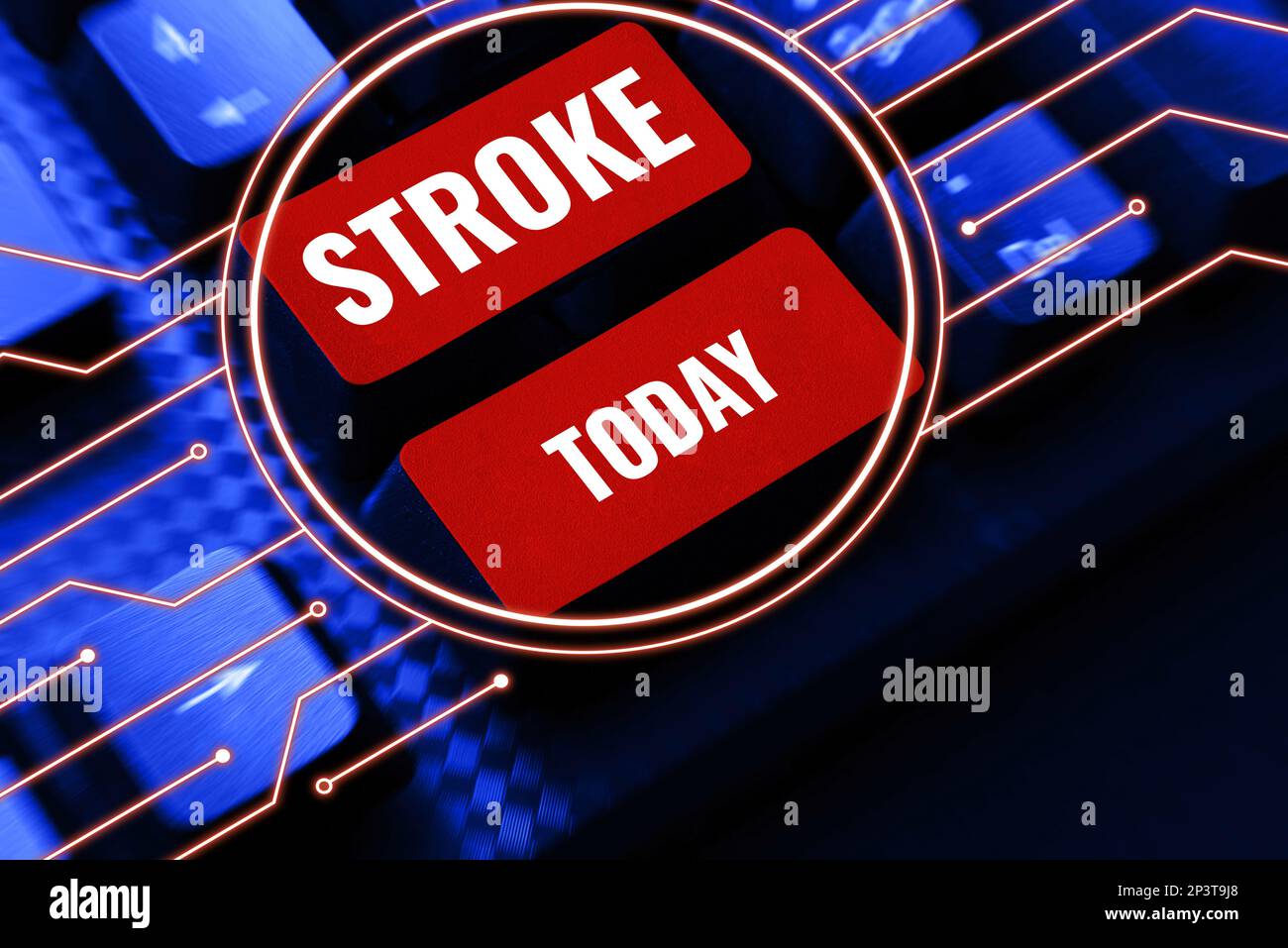 Text caption presenting Stroke. Business approach act of hitting or ...
