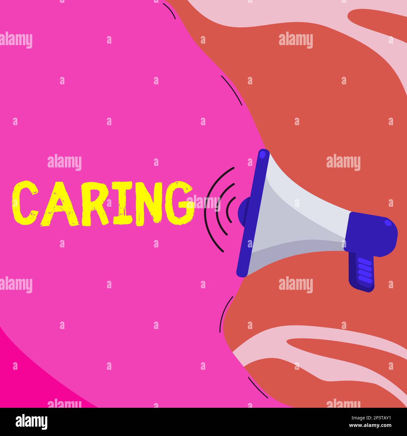 Hand writing sign Caring. Word for practice of looking after those ...