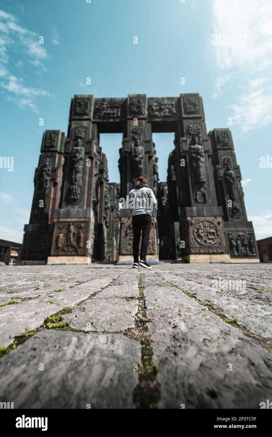 The Chronicles of Georgia, Tbilisi, Georgia Stock Photo - Alamy