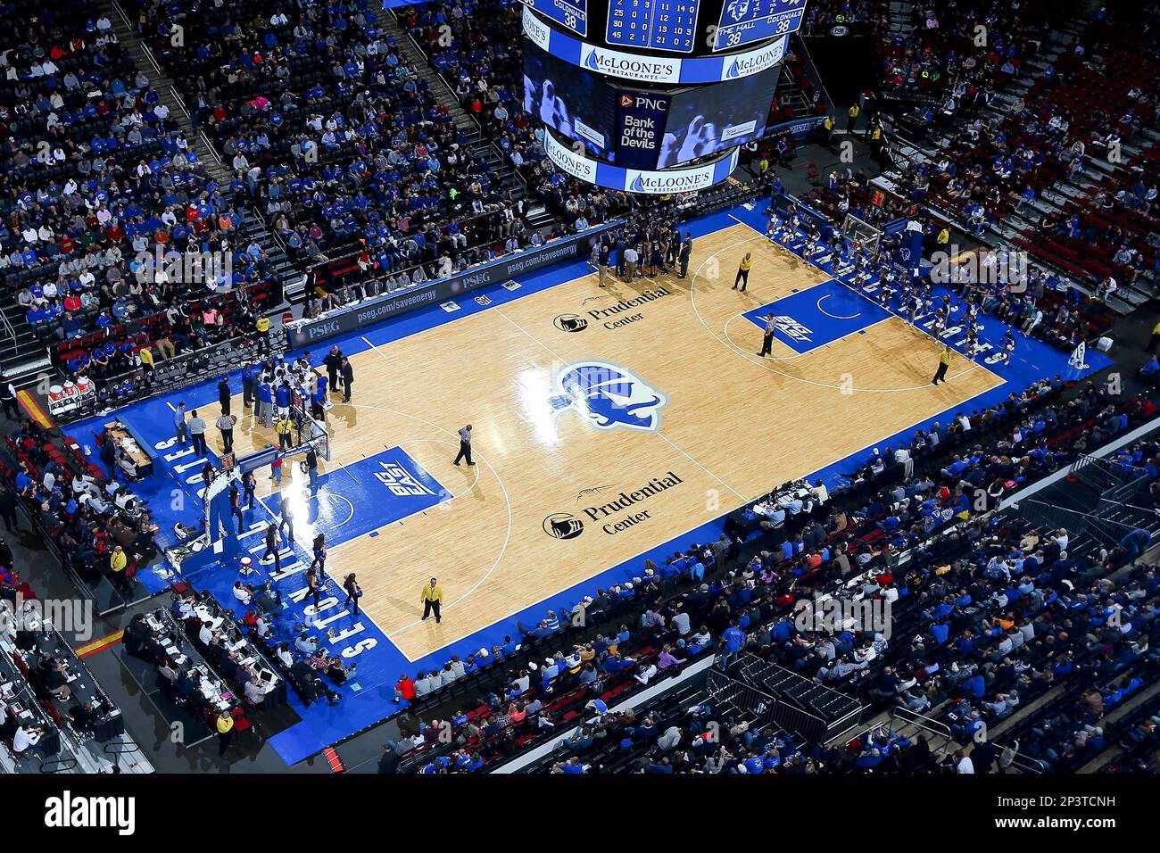 29 NOV 2014: The Prudential center wide angle vuiewduring the first ...