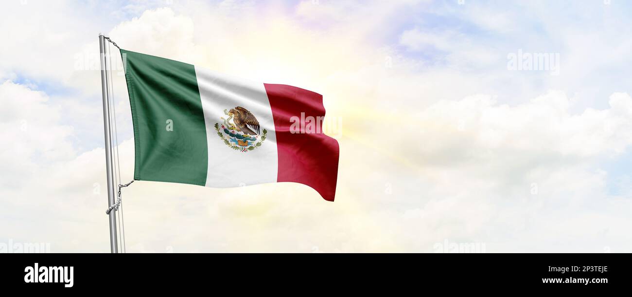 Realistic flag mexico on hi-res stock photography and images - Alamy
