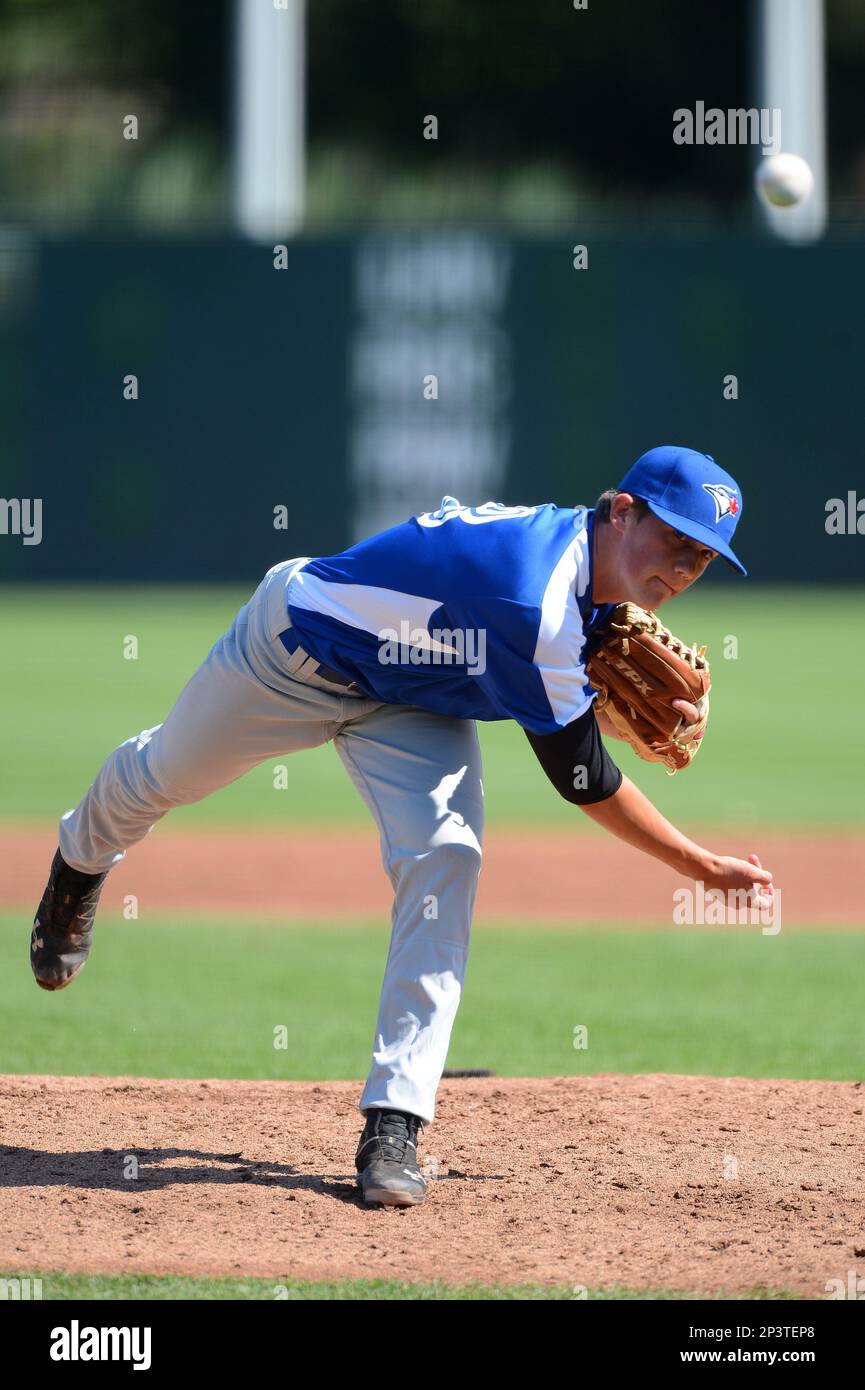 Pitcher Kaleb Roper (18) of Archbishop Rummel High School in Kenner ...