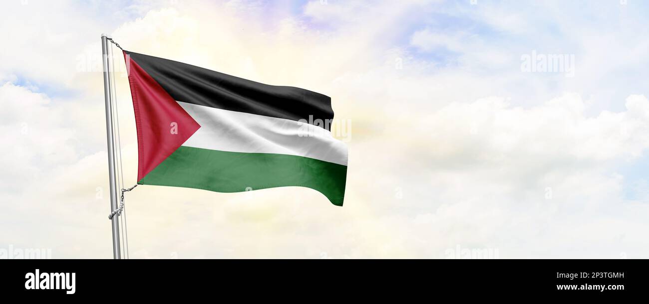 Palestine flag pole hi-res stock photography and images - Alamy