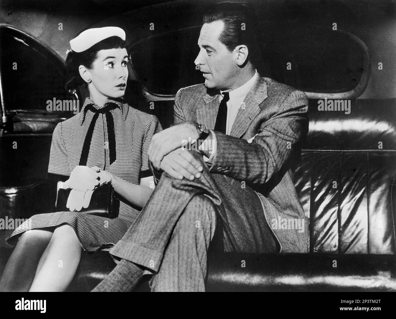 Maggie McNamara, William Holden, on-set of the Film, "The Moon Is Blue ...