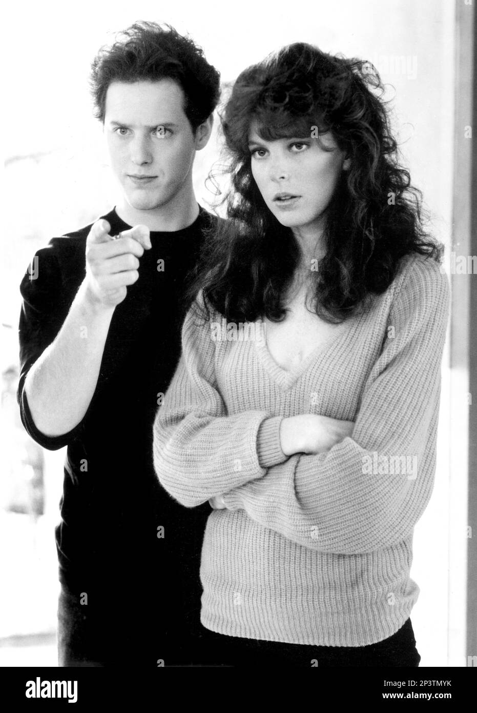 Raphael Sbarge, Page Hannah, on-set of the Film, "My Man Adam", TriStar ...