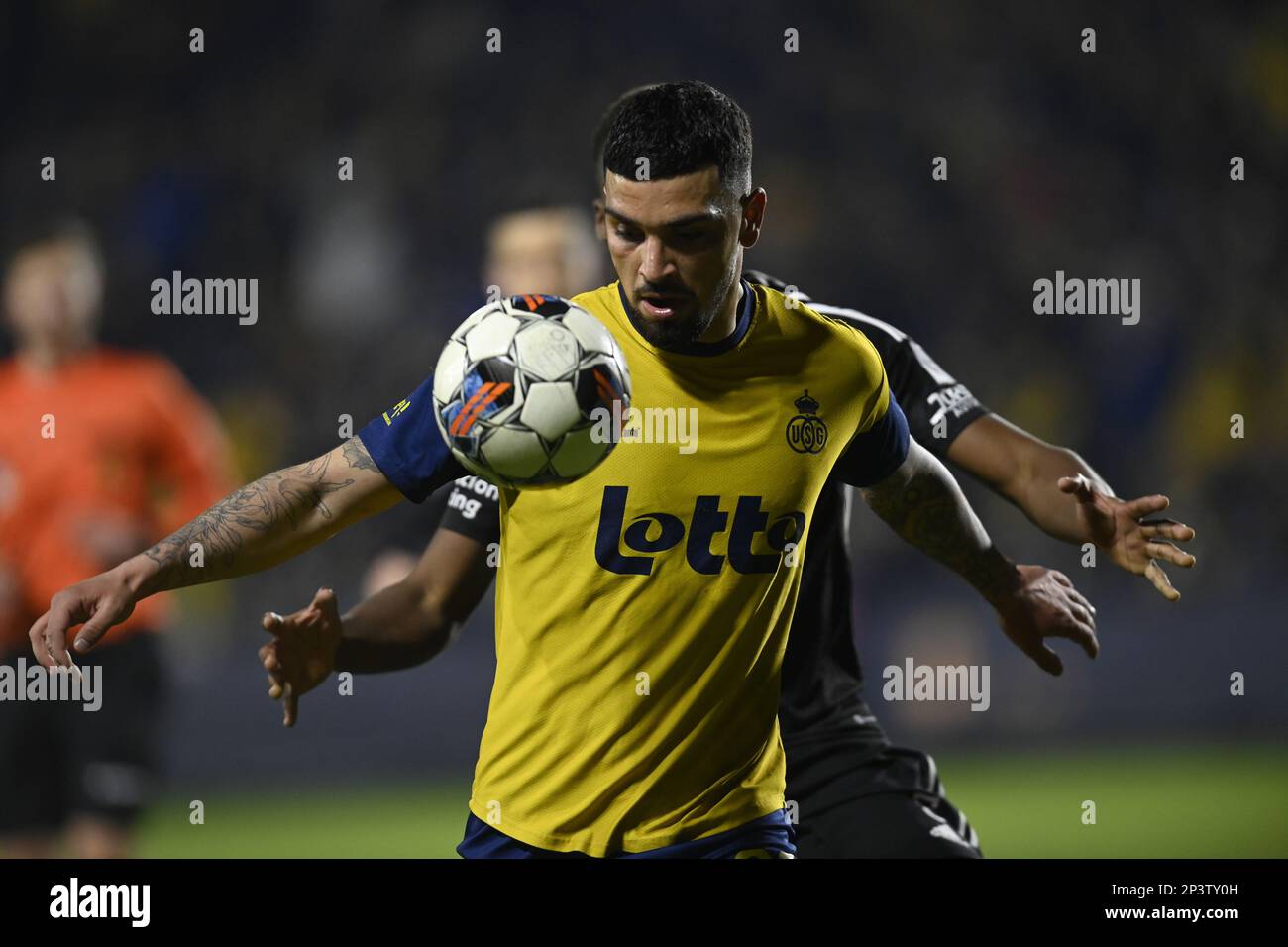 Union's Cameron Puertas Castro controls the ball during a soccer match ...