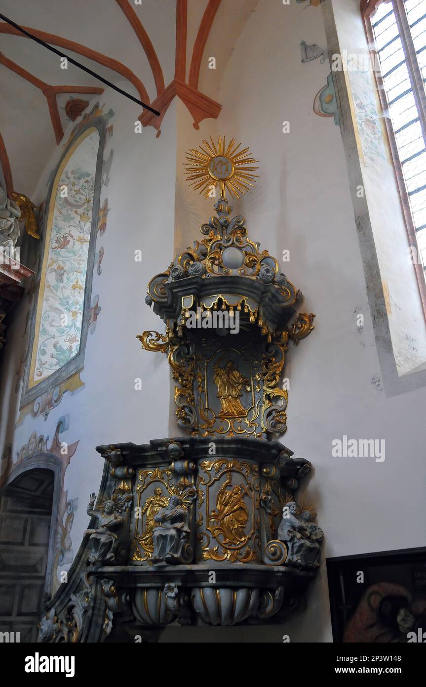 pulpit, Chapel of St. Michael, Orava Castle, Oravský hrad, Árva vára ...