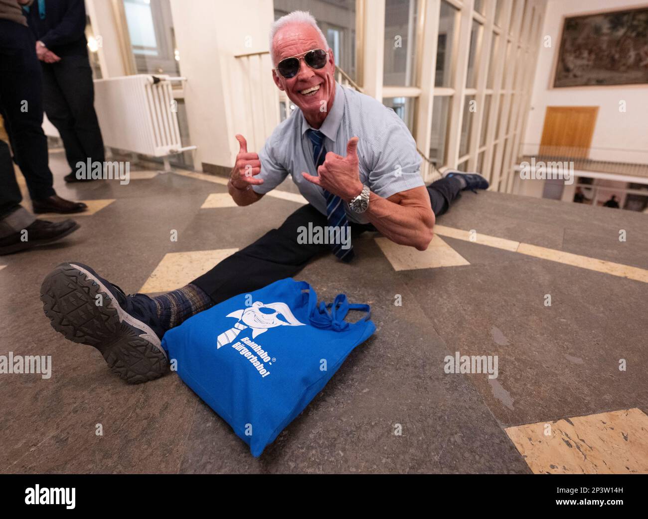 05 March 2023, Hesse, Frankfurt/Main: The streetcar driver known as ...