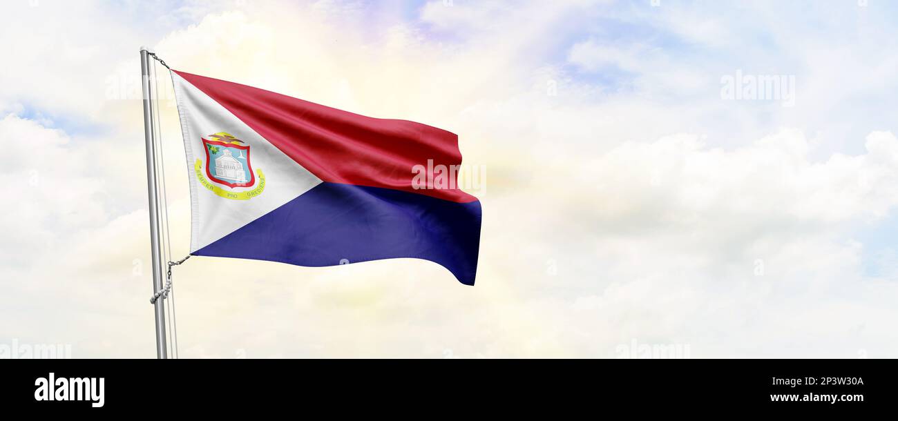Saint martin waving flag hi-res stock photography and images - Alamy