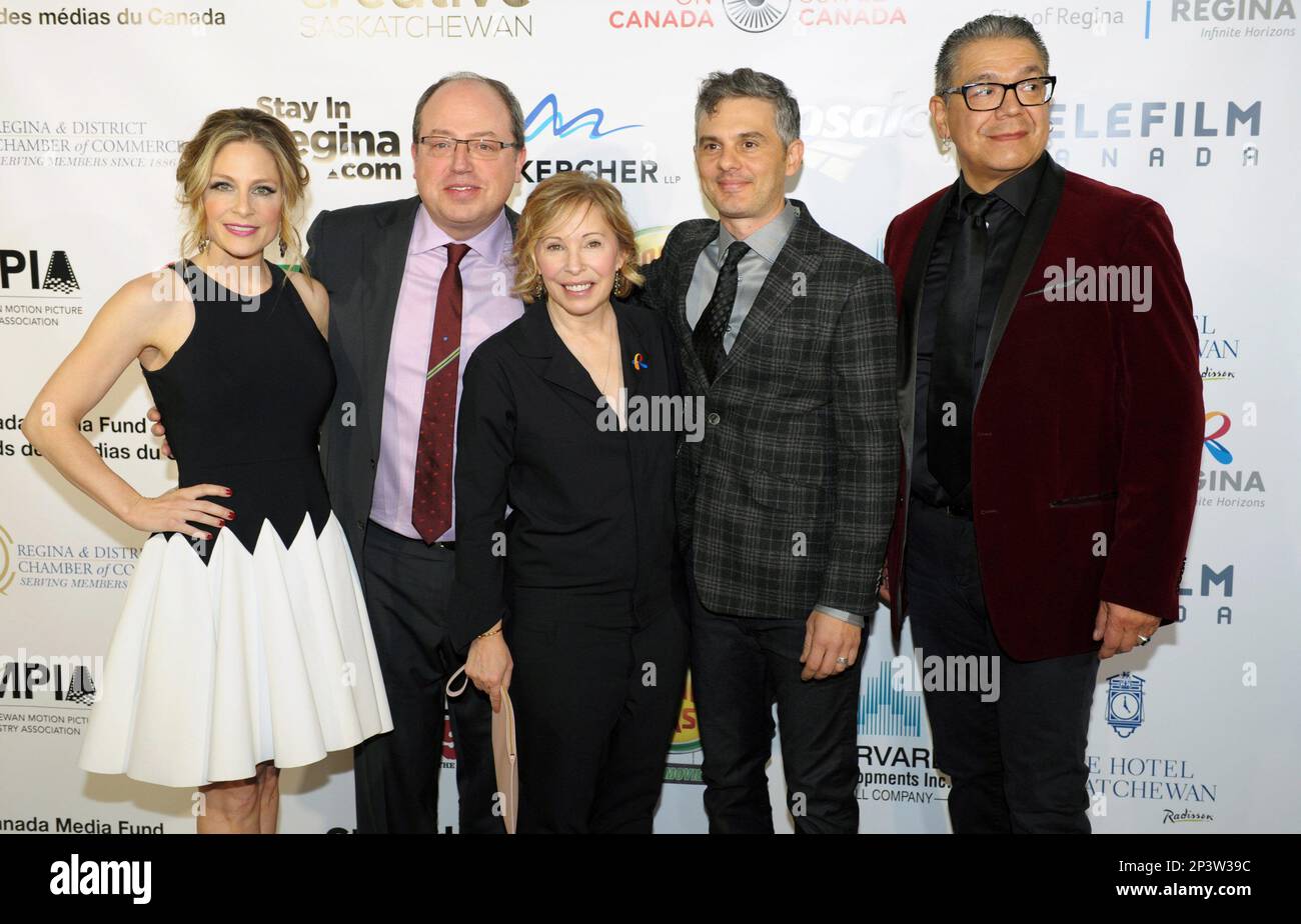 Tara Spencer-Nairn, from left, Brent Butt, Nancy Robertson, Fred ...