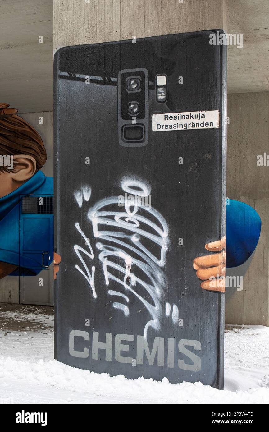 Street art for editorial use only: Mural graffiti by Czech artist ...