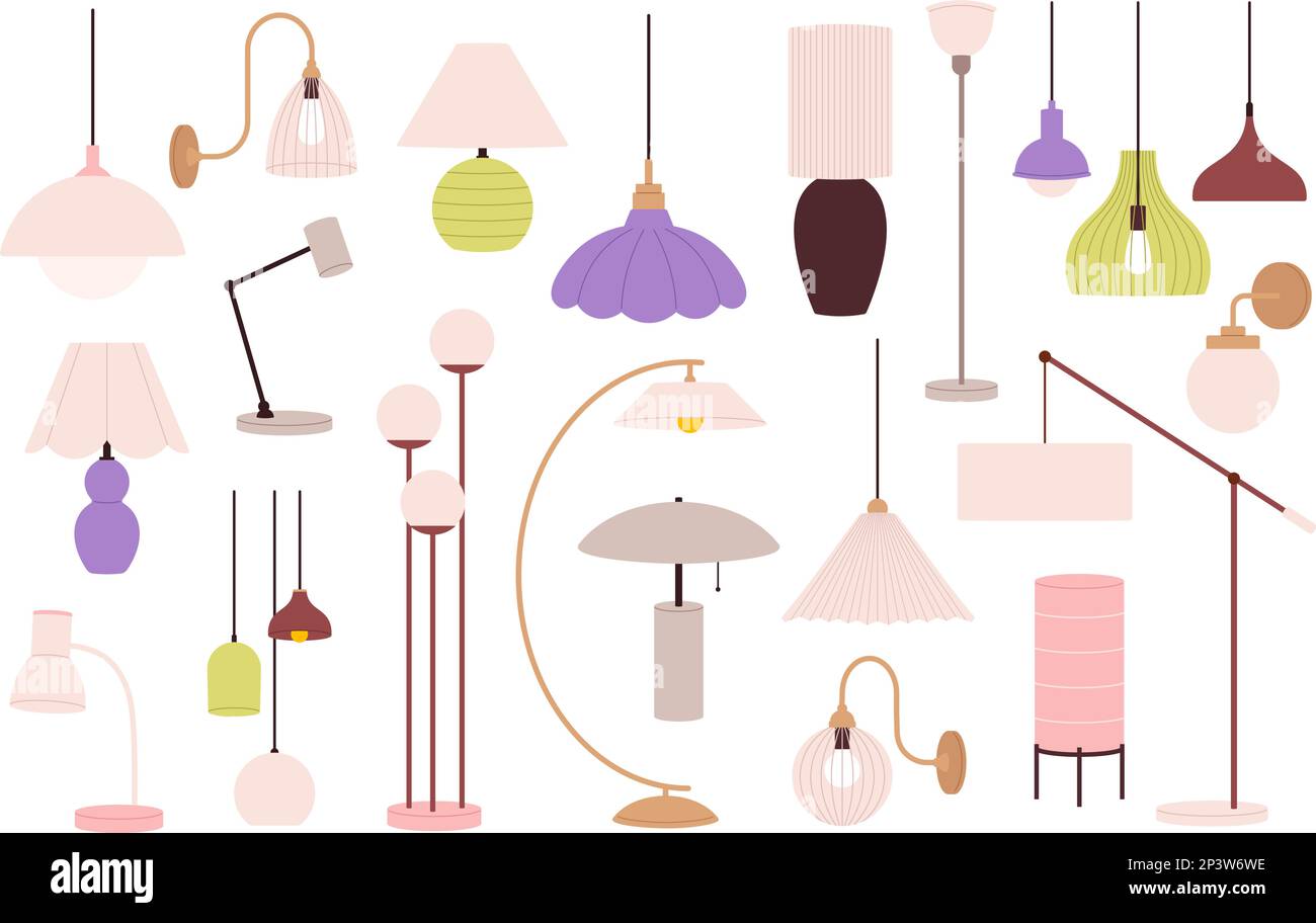 Glass lamp shade Stock Vector Images - Alamy