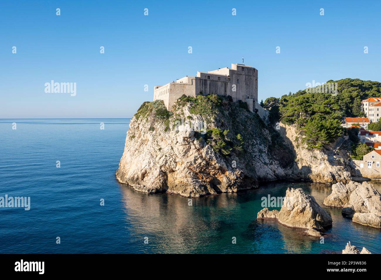 Wonderul, stone, medieval walls of Dubrovnik, Croatia, one of the most ...