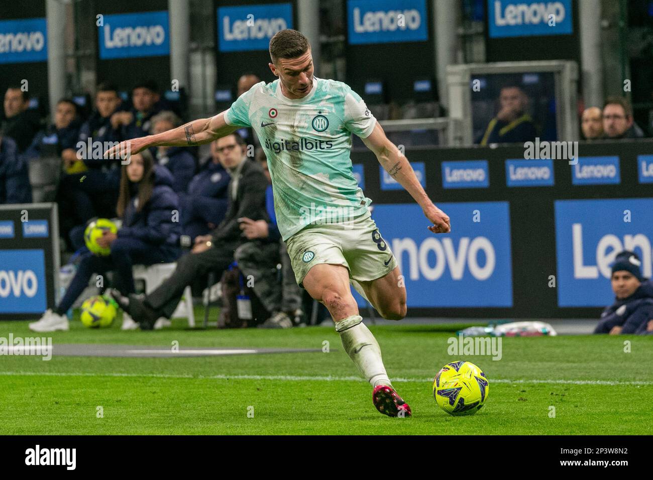 Milan, Italy - march 5 2023 - Inter-Lecce serie A - gosens robin f.c ...