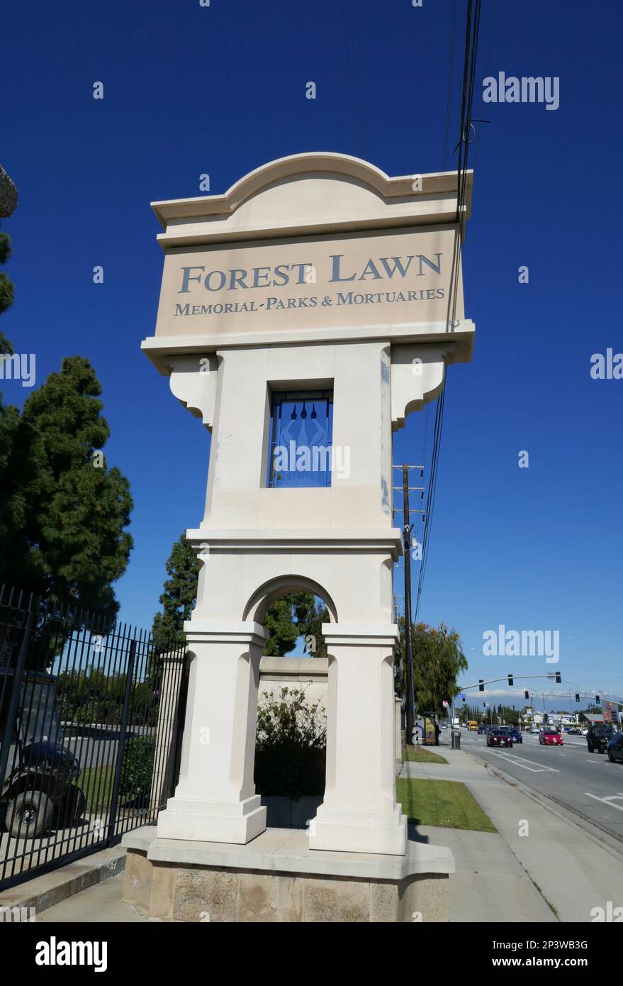 Long Beach, California, USA 2nd March 2023 Forest Lawn Long Beach ...
