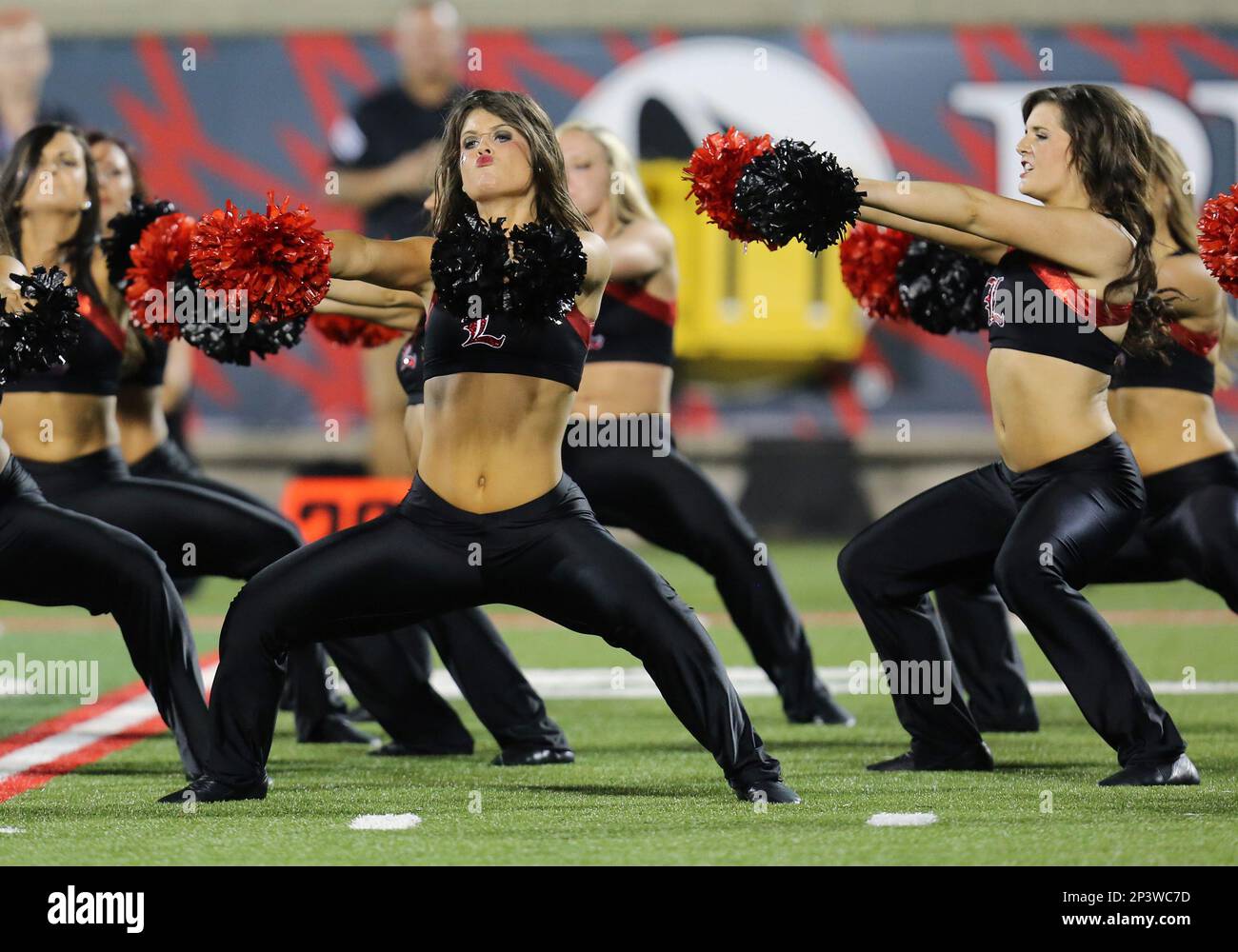 September 01 2014: Members of the Louisville Dance Team "Ladybirds ...
