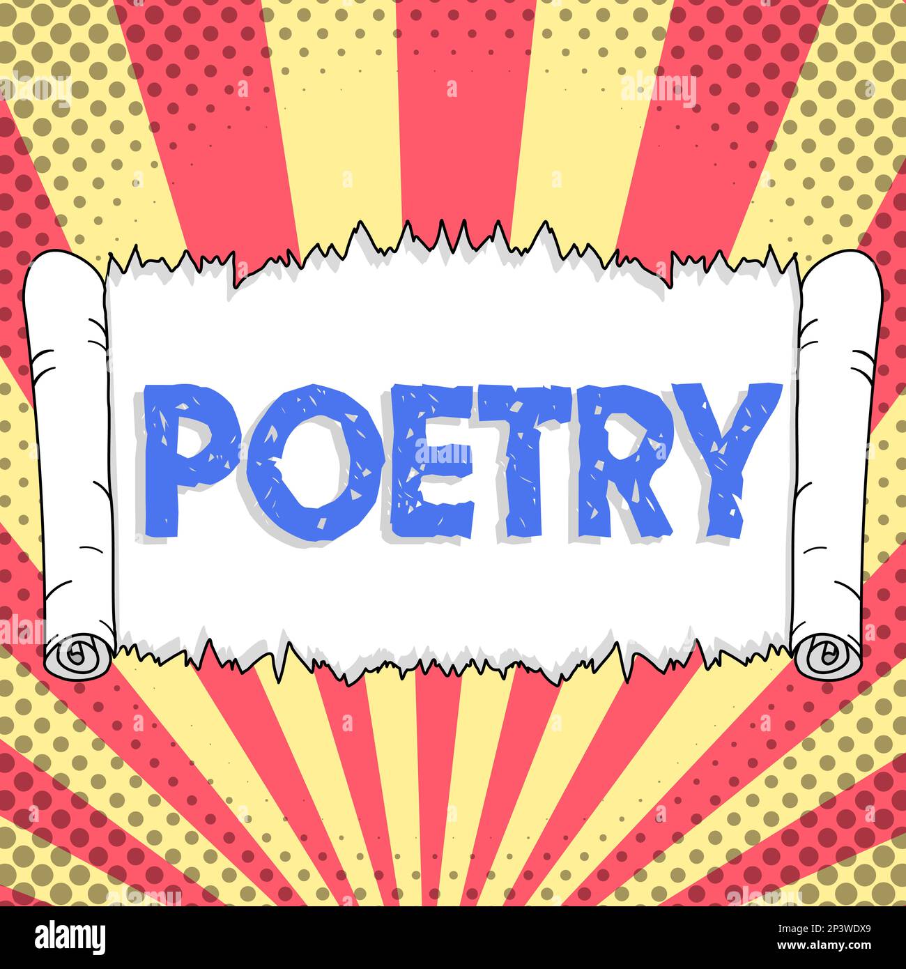 Text caption presenting Poetry. Business idea literary work in which ...