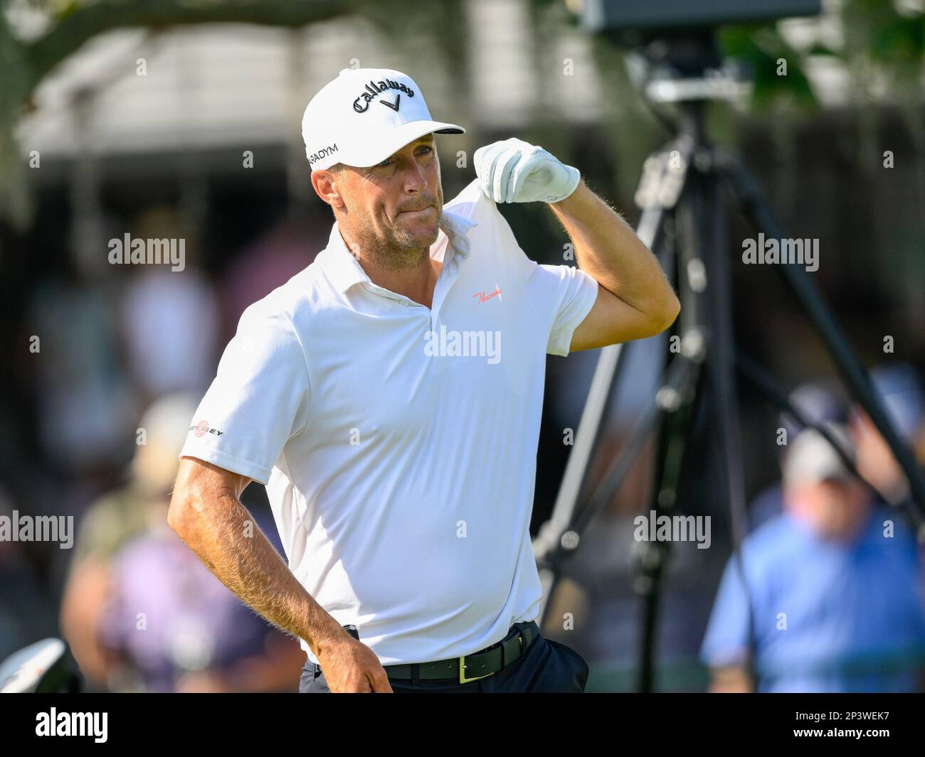 Orlando, FL, USA. 5th Mar, 2023. Alex Noren of Sweden on #1 tee during ...
