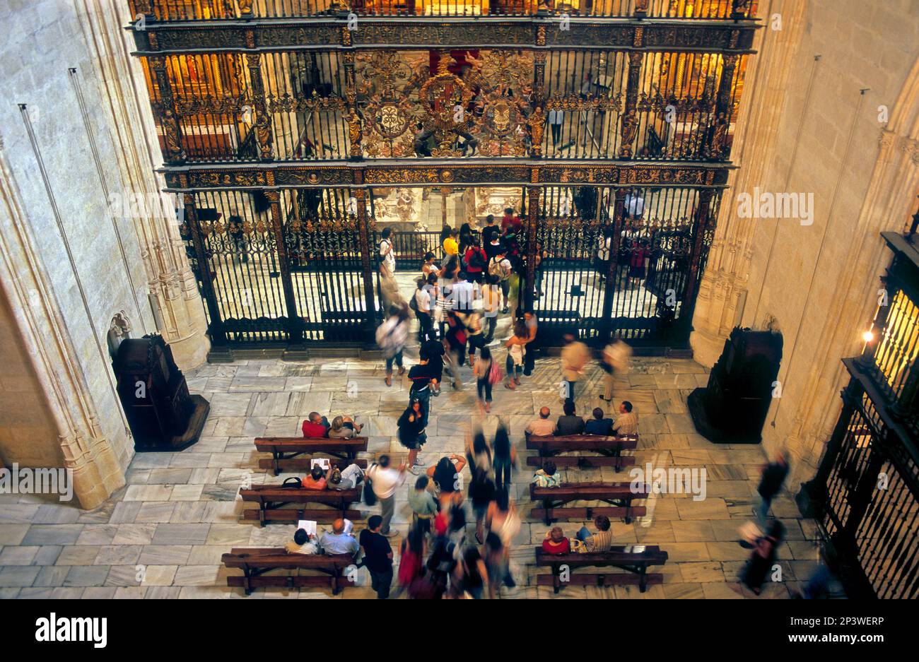 Royal Chapel of the cathedral.Reja Mayor (higher grid).16th century ...