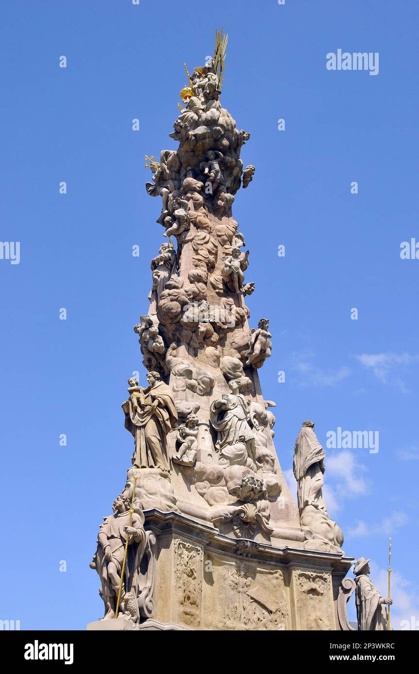 Baroque Holy Trinity column on the Safarikovo square by Dionyz Ignac ...