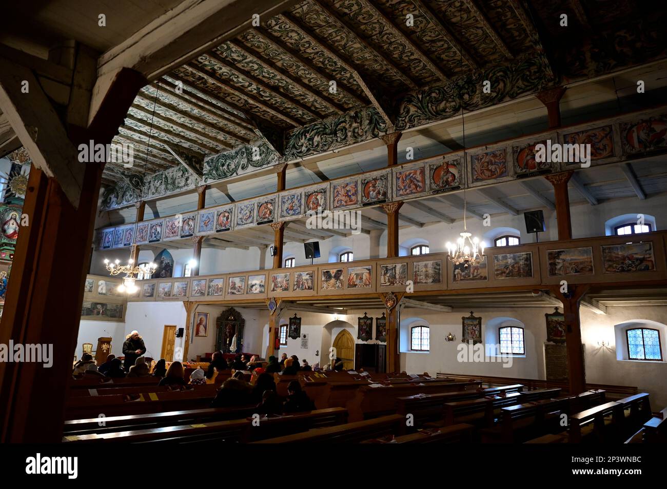 Kirche des Heiligen Herzens Jesu. Koscielec, deutsch: Hochkirch - ein ...