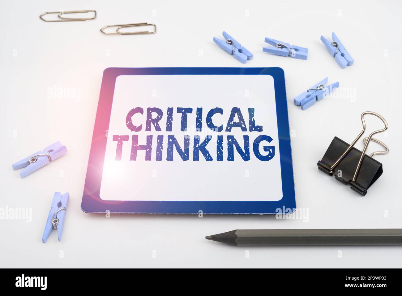 Text sign showing Critical Thinking. Business idea sequence of stages ...