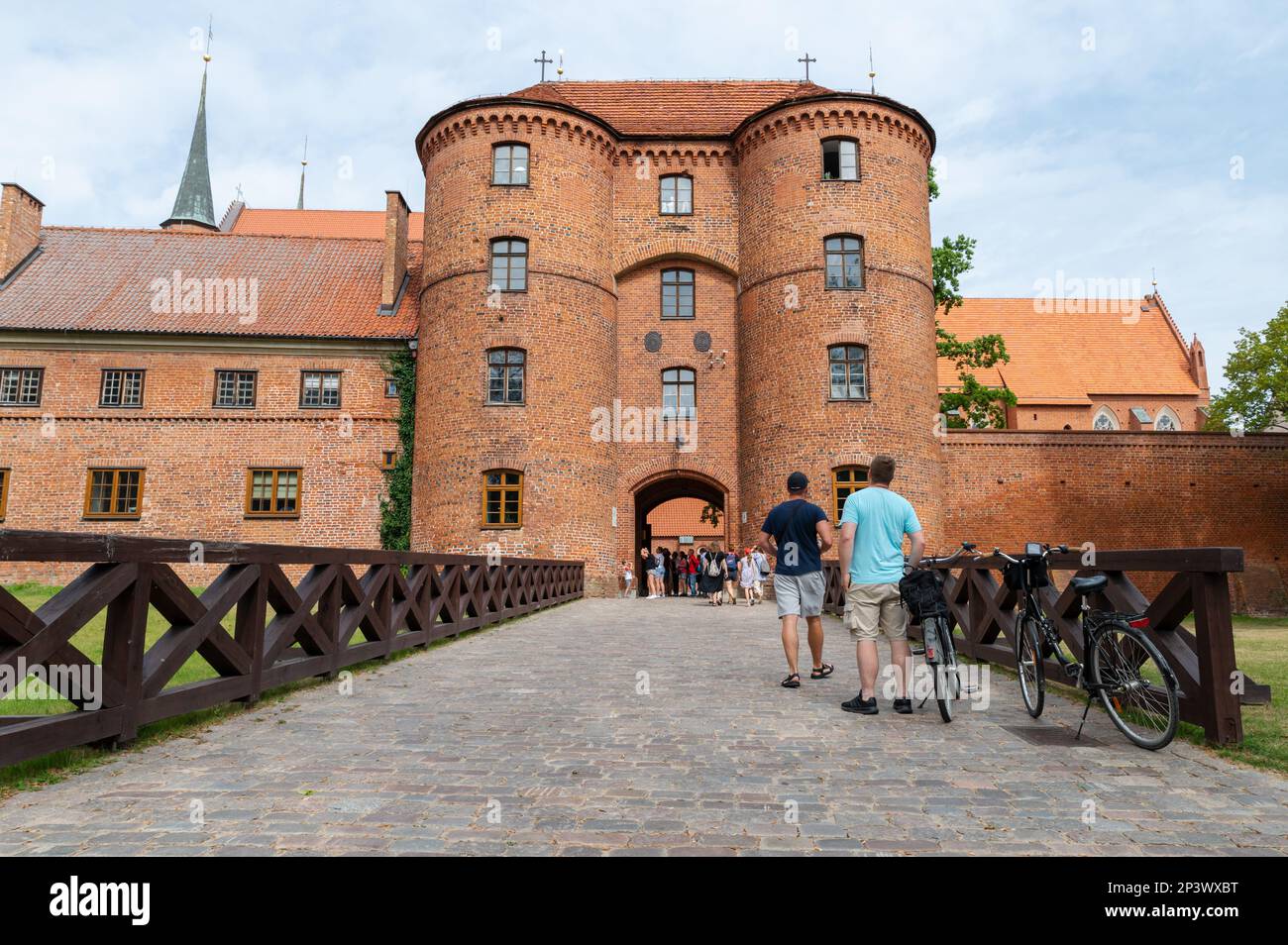 South gate at the Castle and Cathedral in Frombork, Poland. Nicolaus ...