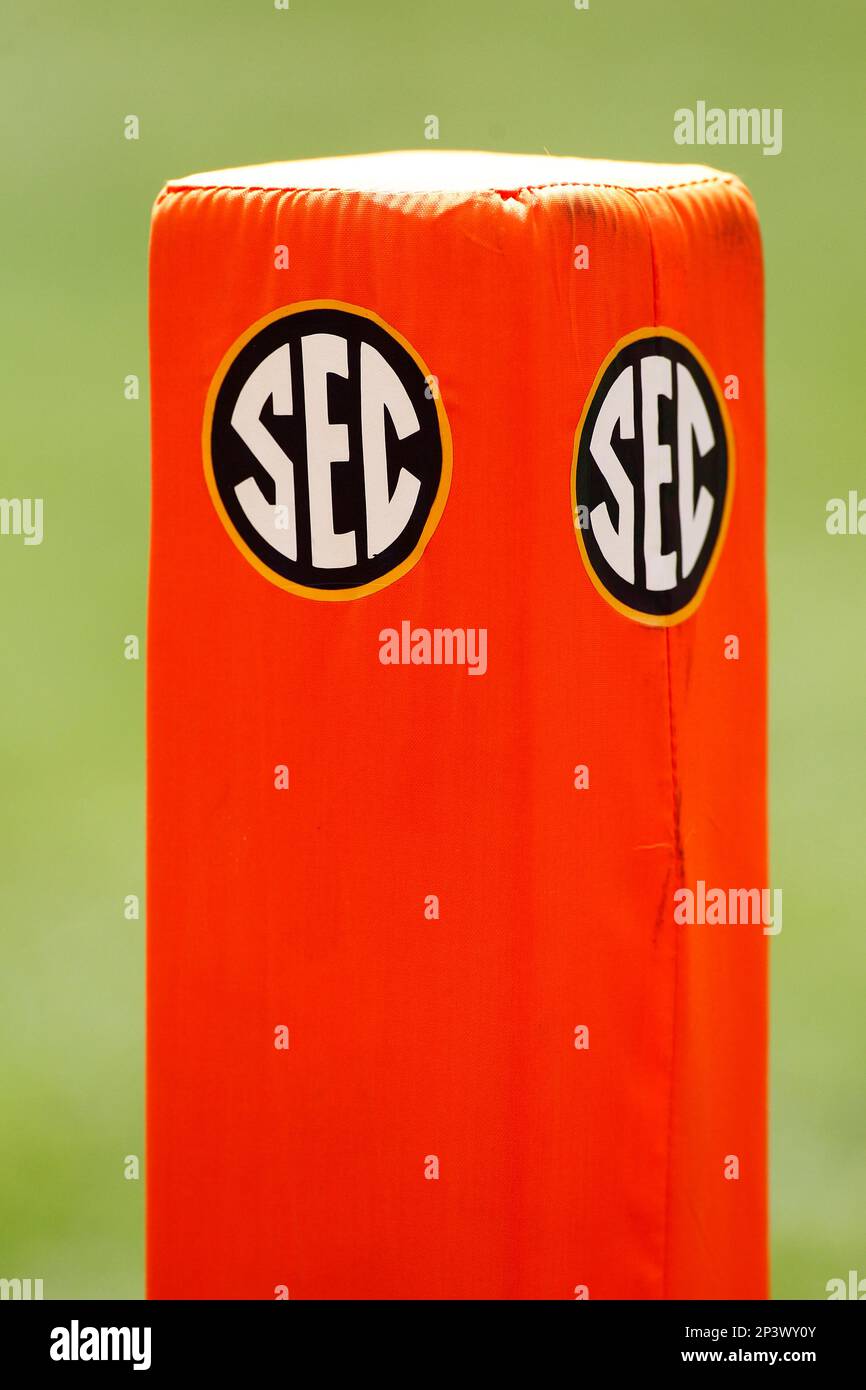 September 06 2014: A touchdown marker at Neyland Stadium. The Tennessee ...
