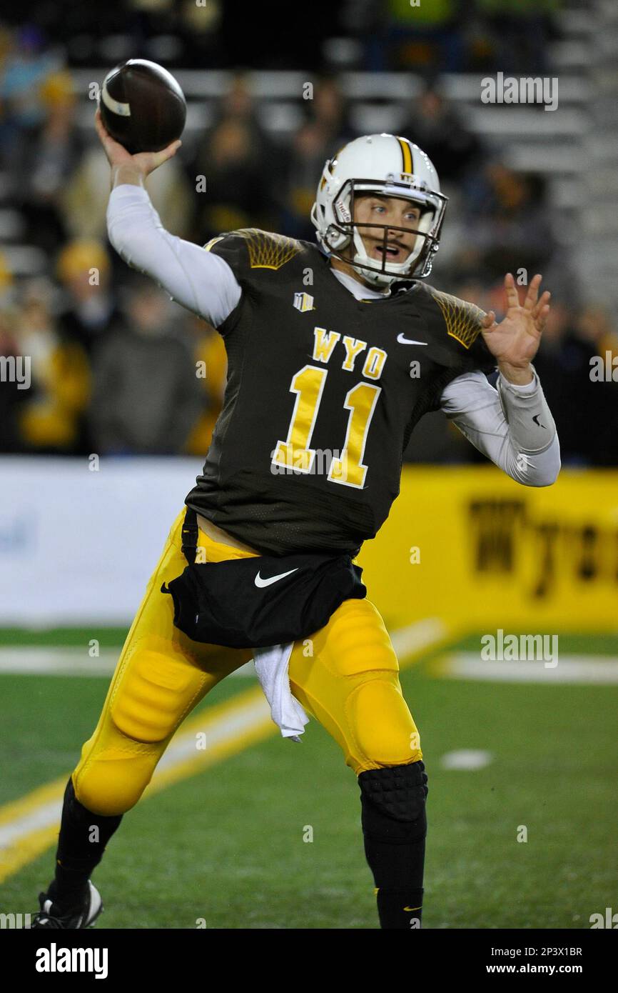 November 7 2014: Cowboy quarterback Colby Kirkegaard throws during the ...