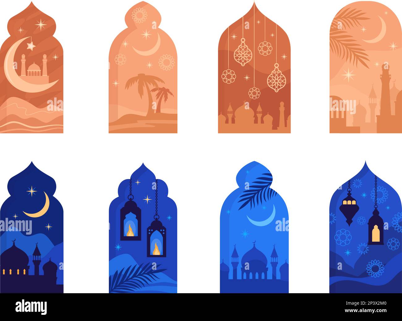 Ramadan arch windows. Arabian window shape with turkish or morocco ...
