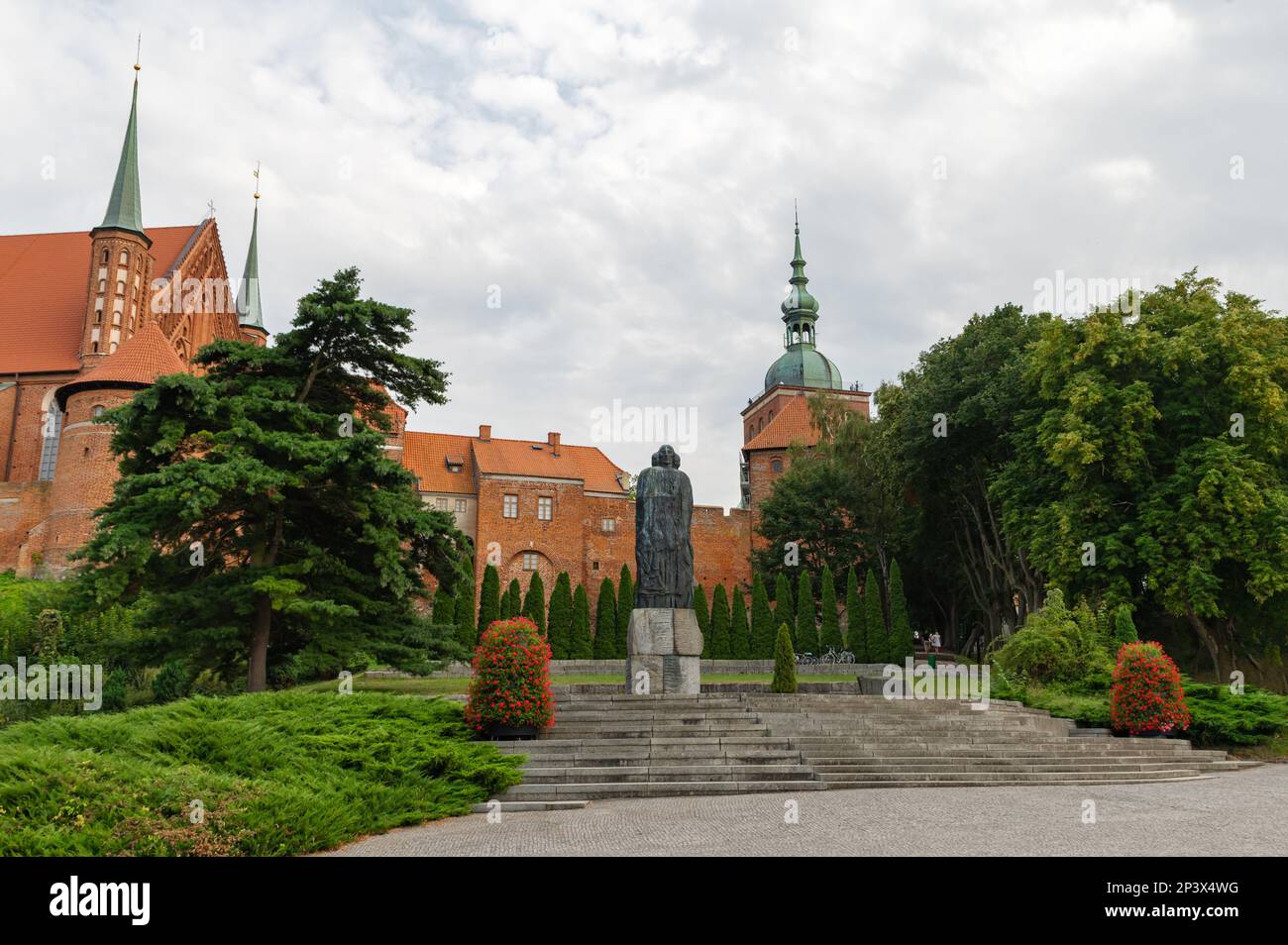 Statue of Nicolaus Copernicus in Frombork Cathedral. Astronomer lived ...