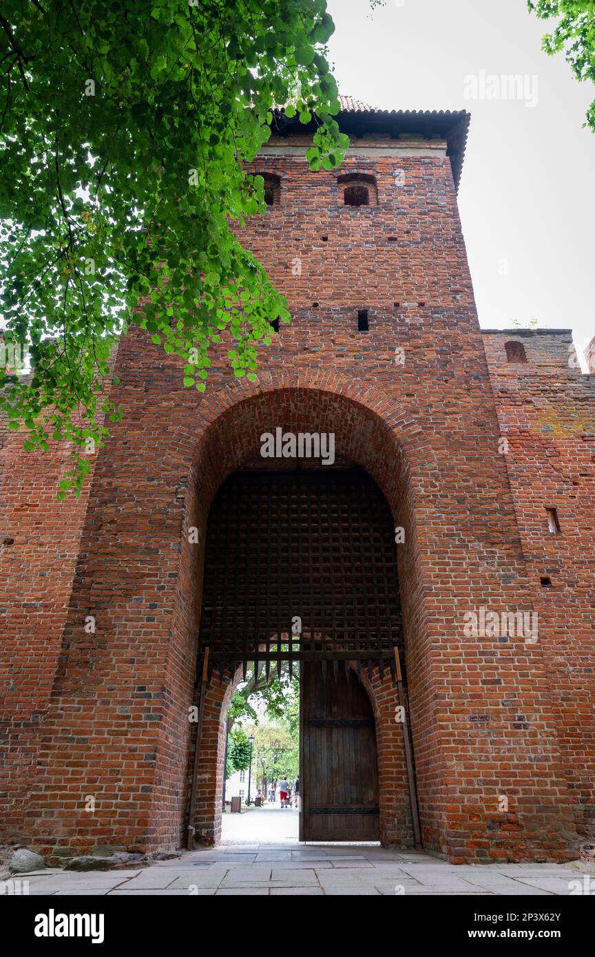 West gate into Castle and Cathedral in Frombork, Poland. Nicolaus ...